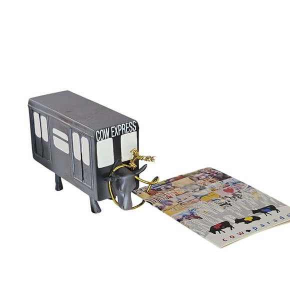 Cow Parade | Accents | Cow Parade Mini Moo Cow Express Figurine By ...